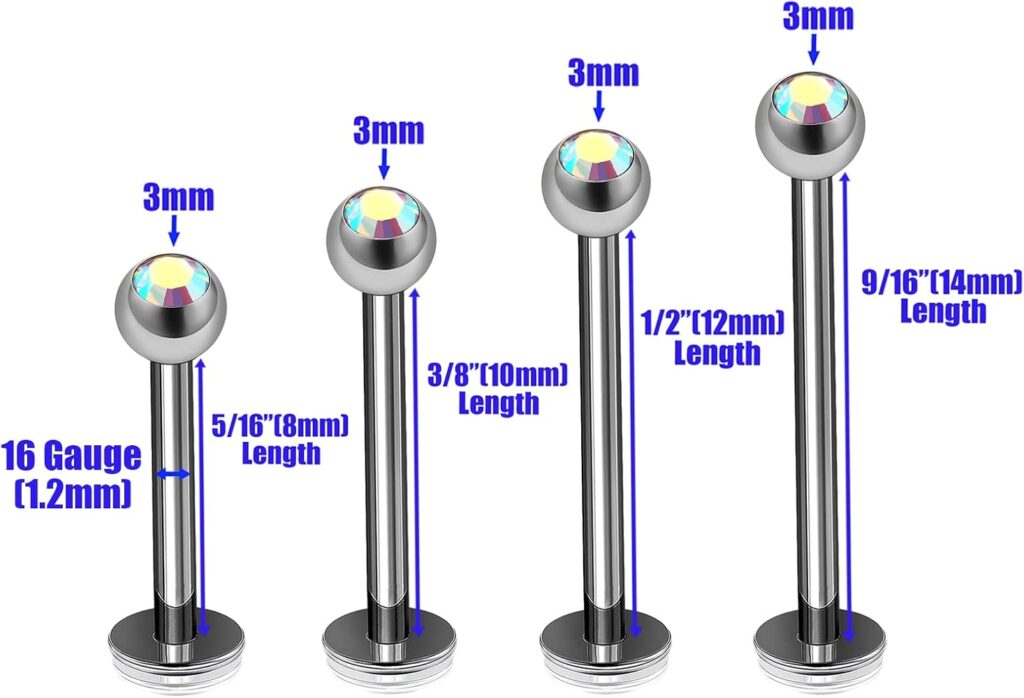 Choosing the Perfect Labret Jewelry Sizes: A Complete Guide