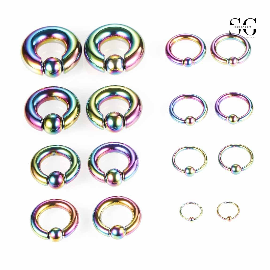 SGH1002 CBR Anillo de bola cautiva - Joyería para perforación de oreja ...